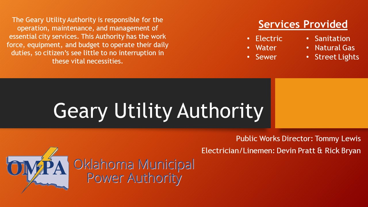 Utility Department - City of Geary